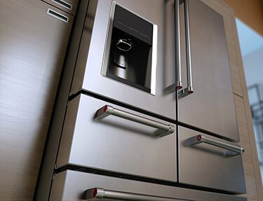 Nevecon Kitchenaid French Door 731Lts - Negra - USA Electrodomésticos